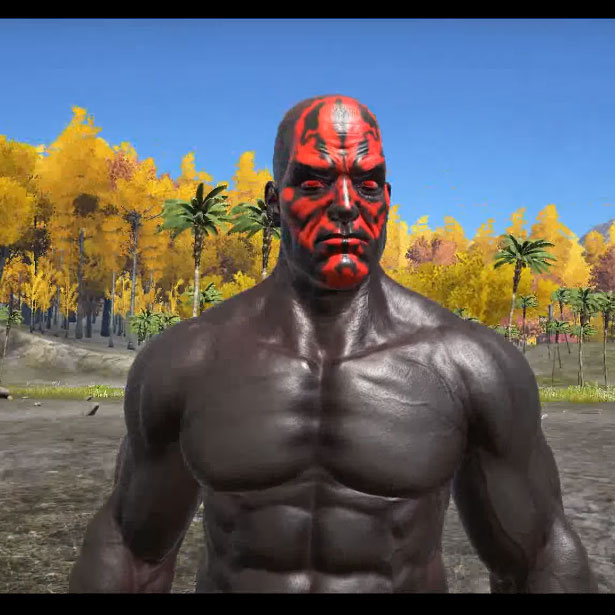 Darth Maul Mask [Male] | ARK:Paint | The Best Paint ARK Warpaint ARK ...